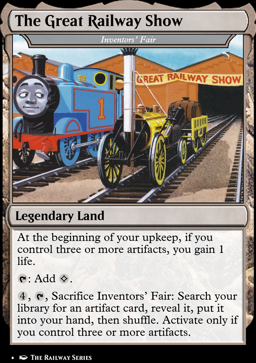 Thomas and the Dragon Engine (Trains Tribal) (Commander / EDH MTG Deck)