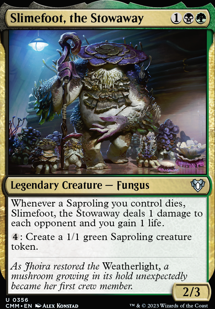 Slimefoot Fungus (Commander / EDH MTG Deck)