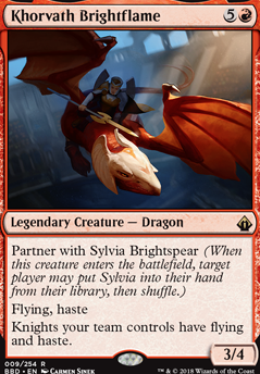 Dragon Knights Red White (Commander / EDH MTG Deck)
