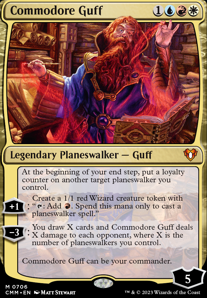 Commodore Guff Precon (Commander / EDH MTG Deck)