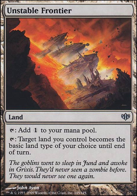 MTG Combo: Quicksilver Fountain + Unstable Frontier — TappedOut.net