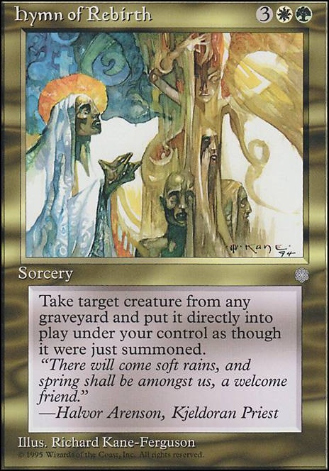 Reanimation spells (Commander / EDH MTG Deck)