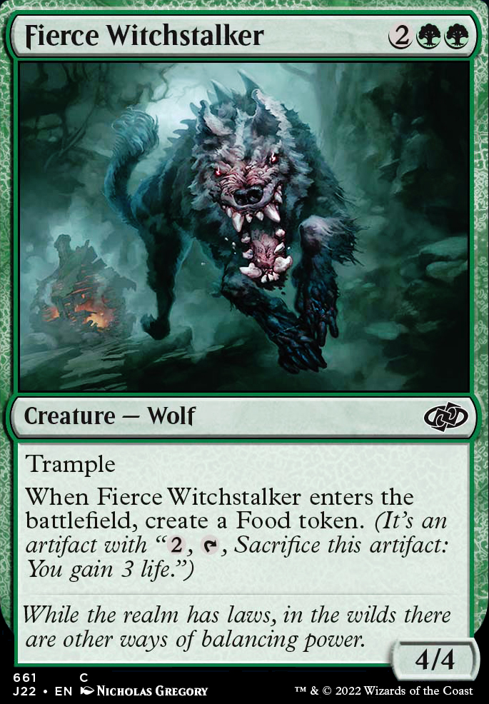 The Green-White Wolf (Commander / EDH MTG Deck)