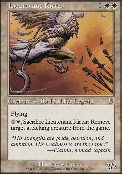MTG Combo: Lieutenant Kirtar + Teshar, Ancestor's Apostle — TappedOut.net