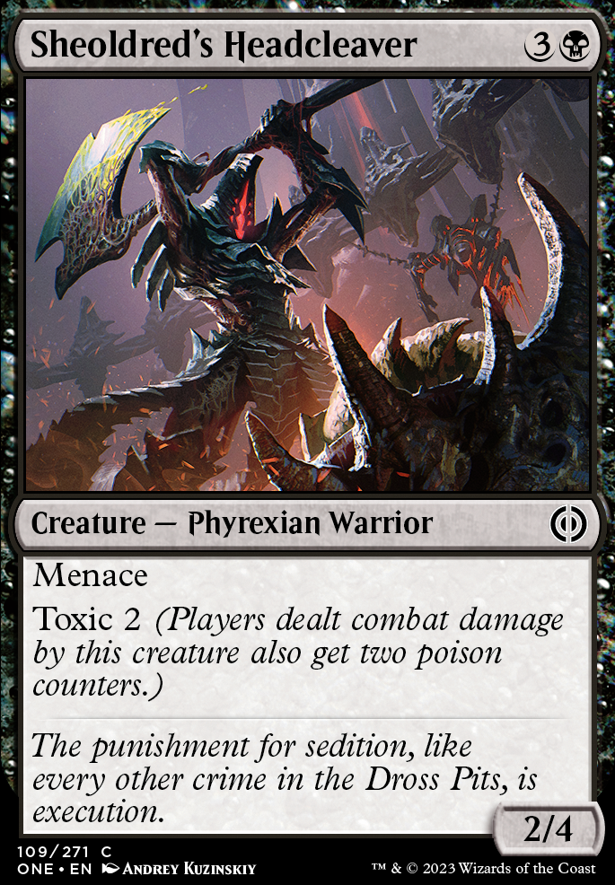 List of all infect, poison and toxic cards (Commander / EDH MTG Deck)