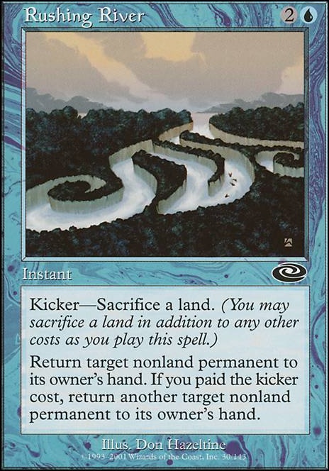 The waterfall gushes (Commander / EDH MTG Deck)
