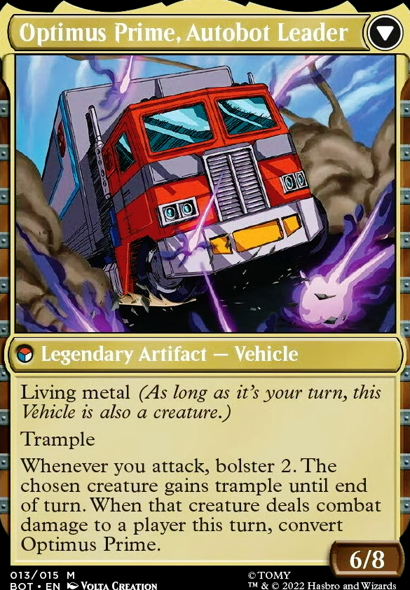 Optimus Prime +1 Counters (Commander / EDH MTG Deck)