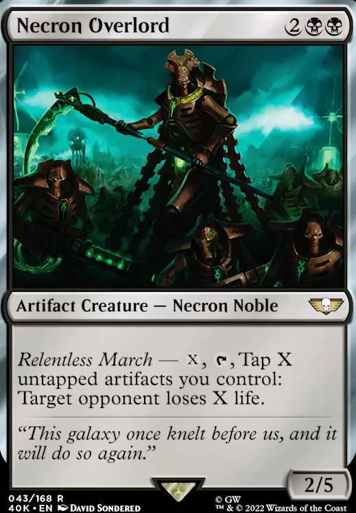 Necron Dynasties Original Decklist (Commander / EDH MTG Deck)