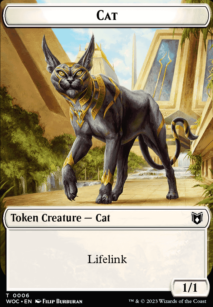Only Cats Allowed (G/W Standard Cat Tribal) (Standard MTG Deck)