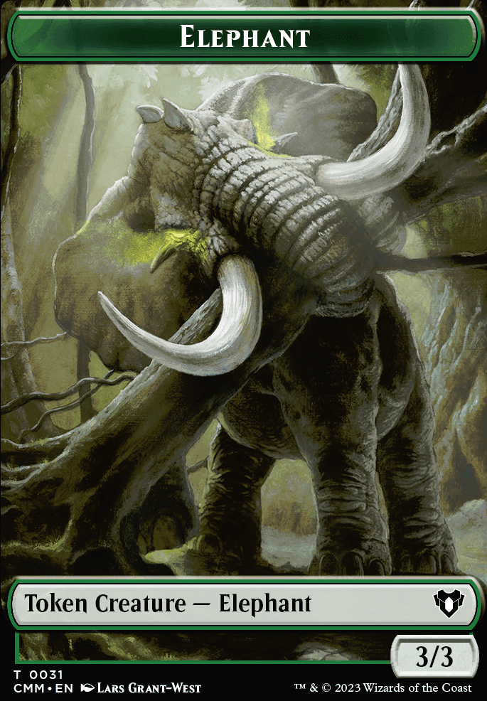 Artesian Elephant (Commander / EDH MTG Deck)